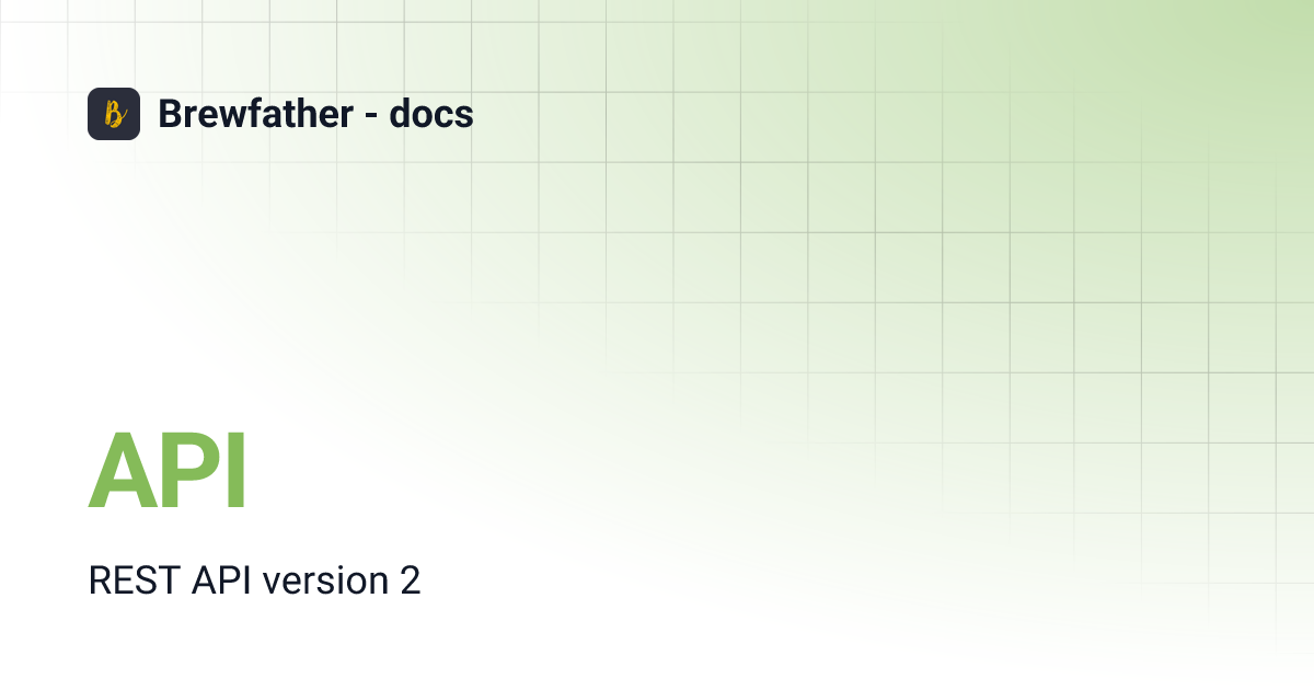 API | Brewfather - docs